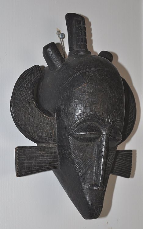 afrikanische Wandmaske Holz geschnitzt | Kaufen auf Ricardo