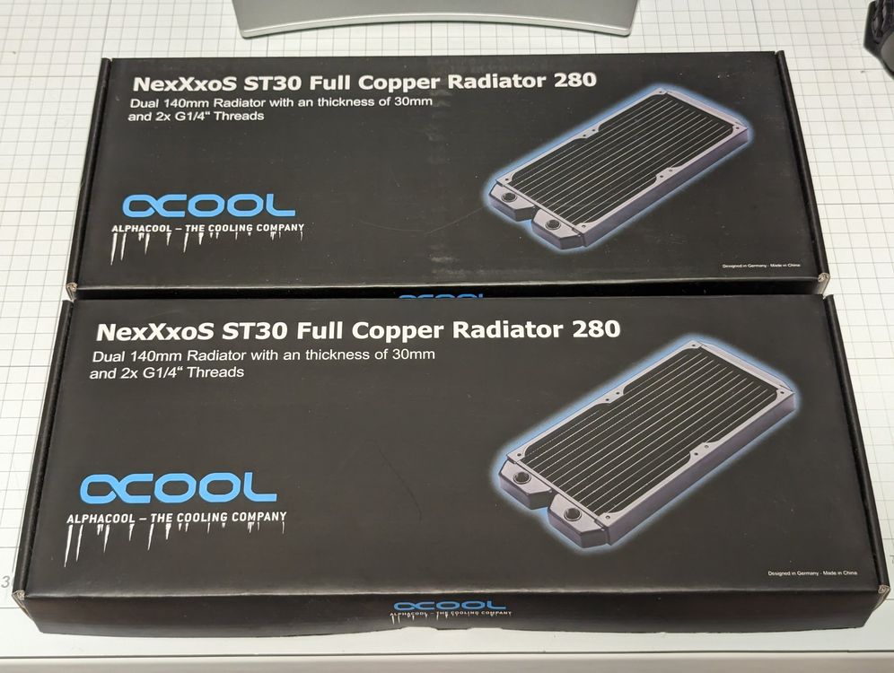 2x Alphacool NexXxoS ST30 Full Copper 280mm Radiator (Gebraucht) in ...