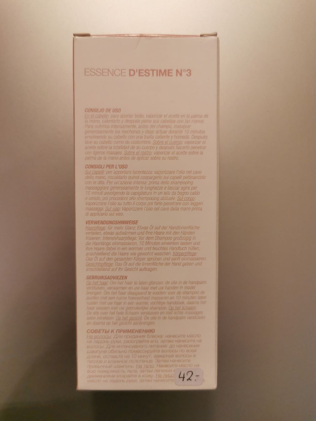 Estime&Sens essence d'estime N°3, Gesichts- Körper- + Haaröl (Neu und ...