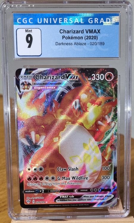 CGC 9, Charizard VMAX, Full Art, 2020 Darkness Ablaze MINT | Kaufen auf ...