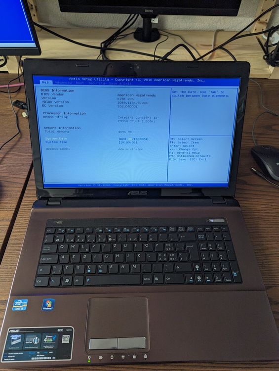 ASUS K73E - i3 2630QM, 4GB RAM, ohne Netzteil, ohne HDD/SSD (Gebraucht ...