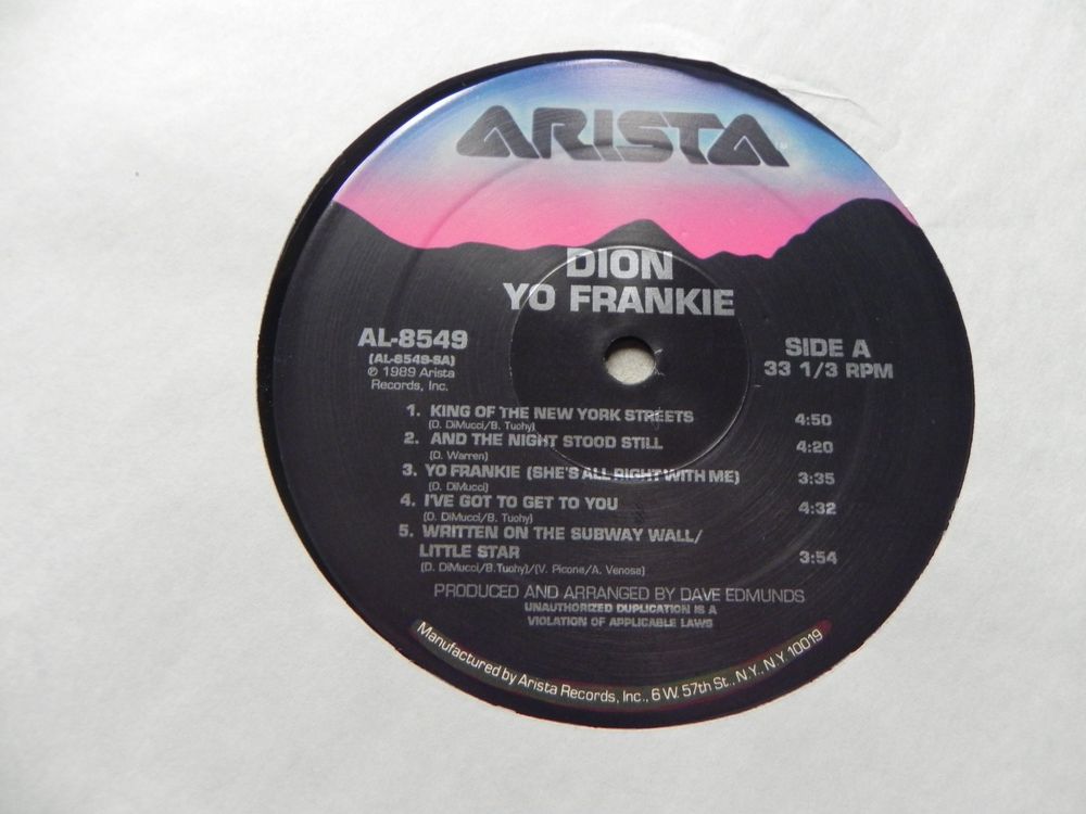 LP USA Band " Dion " Francis DiMucci / Bryan Adams 1989 (Gebraucht) in ...