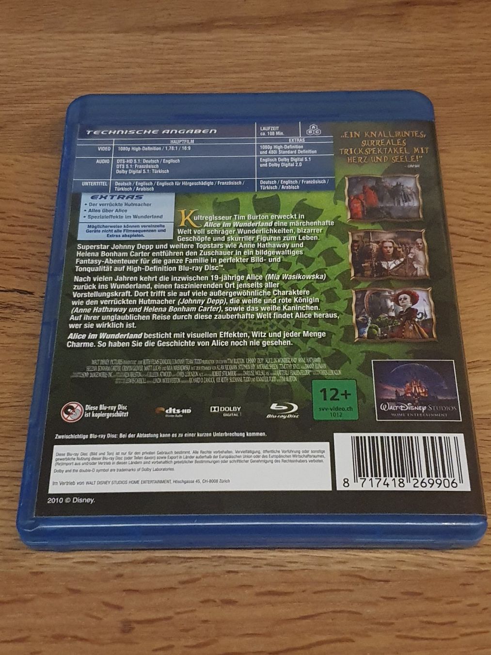 Alice im Wunderland - Blu-Ray - Johnny Depp - Tim Burton (Gebraucht) in ...