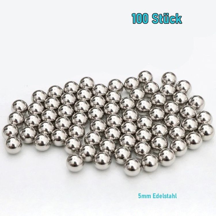 5mm Edelstahlkugeln 100 Stück Lagerkugeln Steinschleuder (Neu und originalverpackt) in Spiez für ...