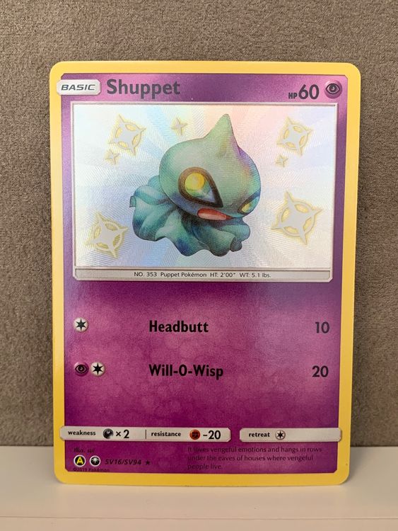 Shuppet Holo Shiny Rare ENG Pokemon SV16/SV94 | Kaufen auf Ricardo