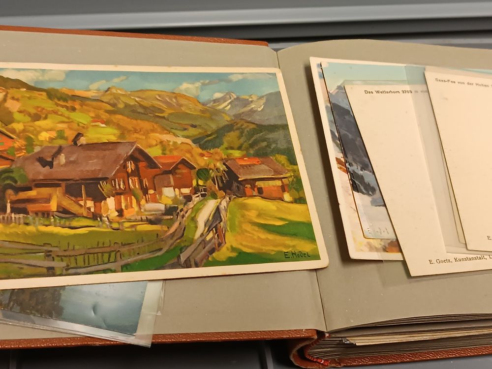 Vintage Postkarten Album Schweiz mit Sujets, Guter Zustand! (Gebraucht) in Lausen für CHF 1 ...