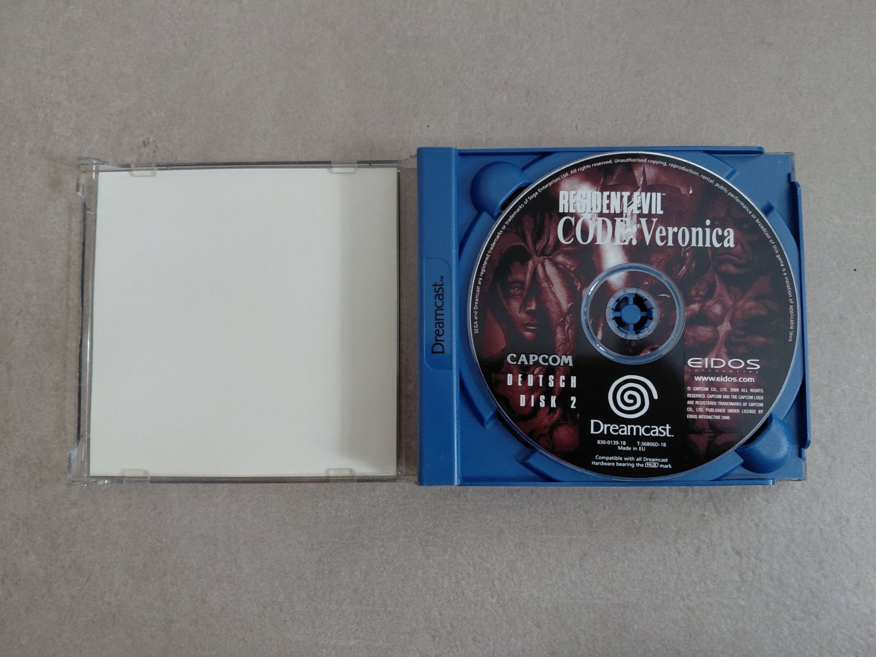 Resident Evil Code: Veronica / Sega Dreamcast (PAL) (Gebraucht) in ...