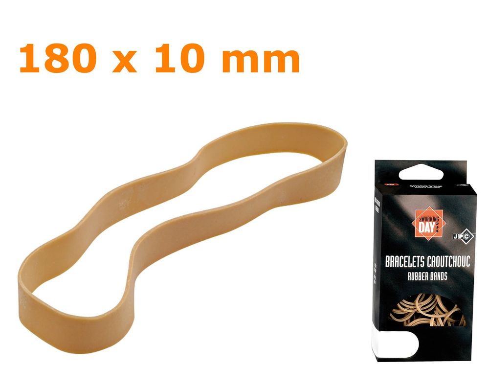 Gummibänder, natur, 180 x 10 mm, 100 g (Neu und originalverpackt) in St ...