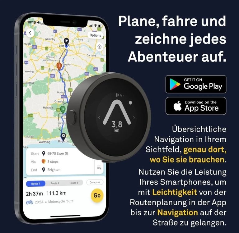 Beeline I Vespa Motorrad Navi GPS neuwertig (Gebraucht) in Bronschhofen ...