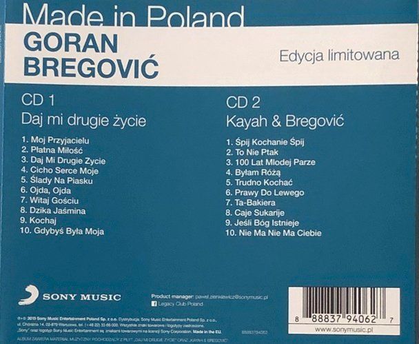 Goran Bregovic - Daj mi drugie zycie / Kayah & Bregovic (Gebraucht) in ...