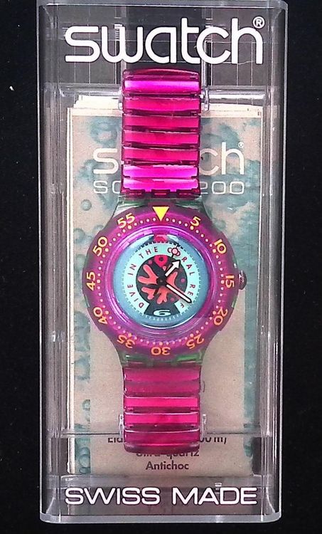 Swatch Scuba 200 (SDG102 / 103) Cherry Drops (Neu und originalverpackt) in Ebikon für CHF 95 ...