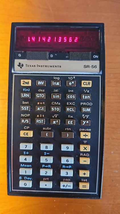 Rare Vintage Calc. TI- SR 56 Top Zustand, Texas Instruments (Gebraucht ...