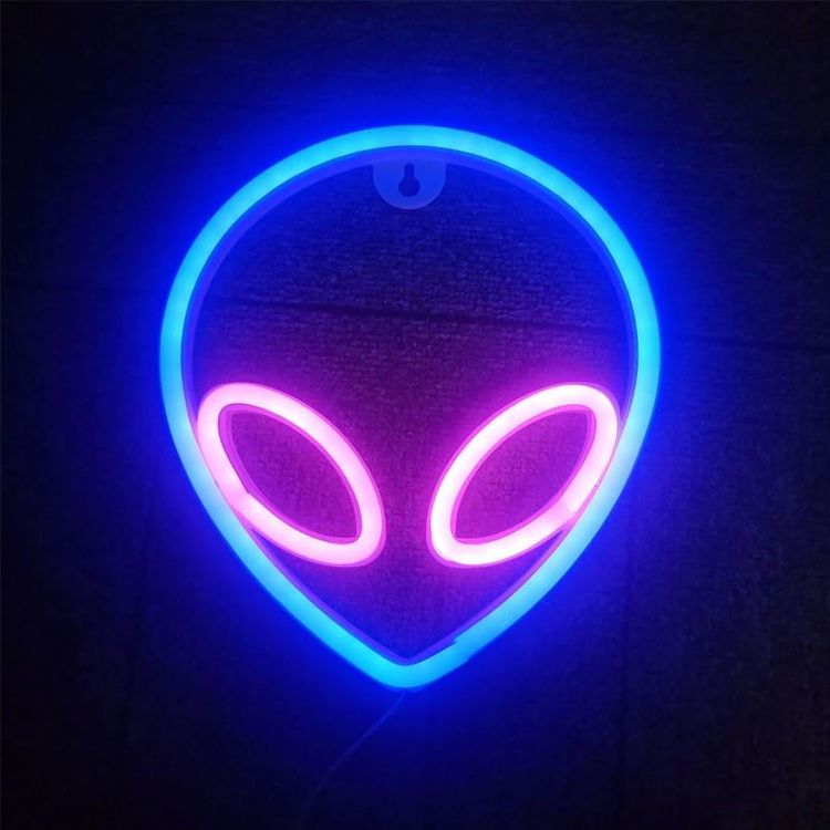 Enseigne lumineuse LED Alien 22cm | Acheter sur Ricardo