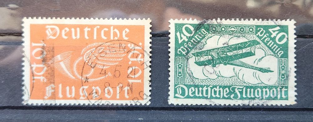 Deutsches Reich Inflationsmarken-Mi 111-112 Satz (Gebraucht) in Hittnau für CHF 5 – mit ...