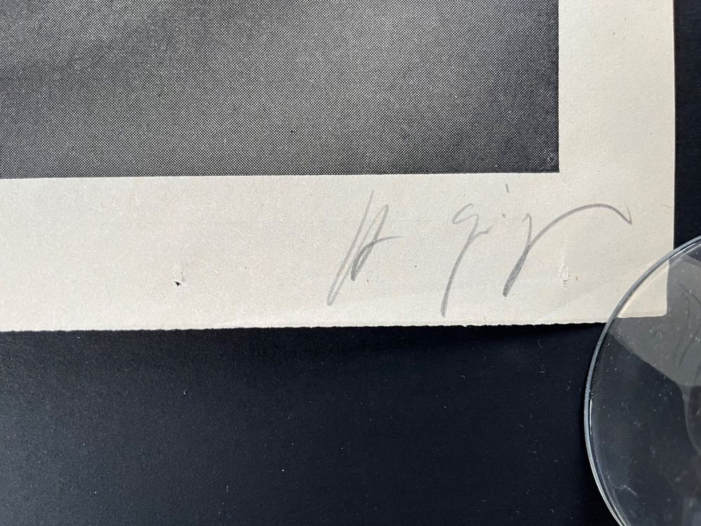 H. R. Giger, press art 1972 auf Zeitungspapier, handsigniert (Gebraucht ...