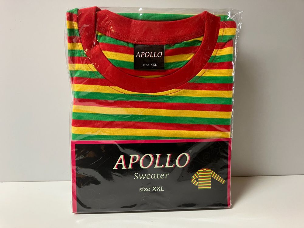 2x Apollo Langarm-Sweater XXL Red-Yellow-Green NEU ab 1.-Fr (Neu ...
