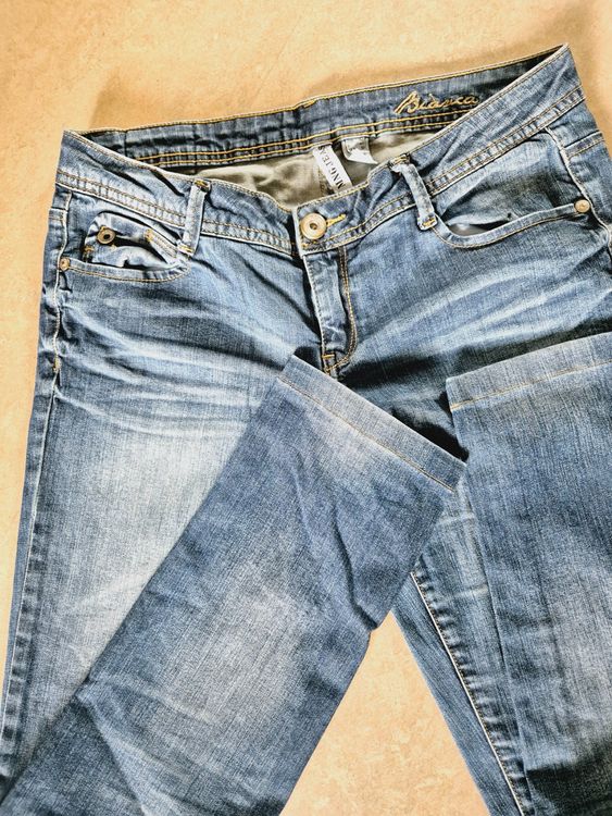 JEANSHOSE JEANS HOSE MANGO 40 L DENIM BLUE MODELL BIANCA TOP (Gebraucht ...