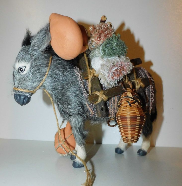 Neue Fundschätze Weihnachts Figur Esel echt Fell Esel | Kaufen auf Ricardo
