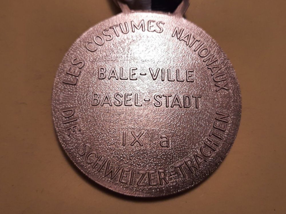 Medaille Schweizer Trachten Basel-Stadt Paul Kramer (Gebraucht) in ...