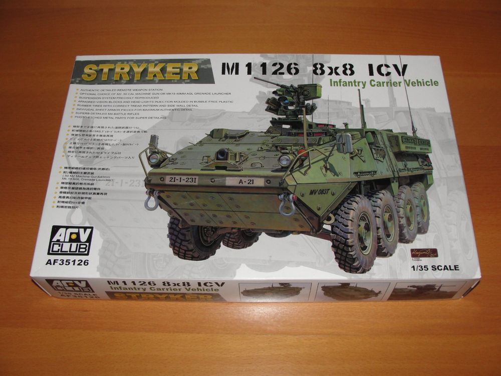 1/35 M1126 8x8 STRYKER ICV, AFV Club, NEU (Neu und originalverpackt) in ...