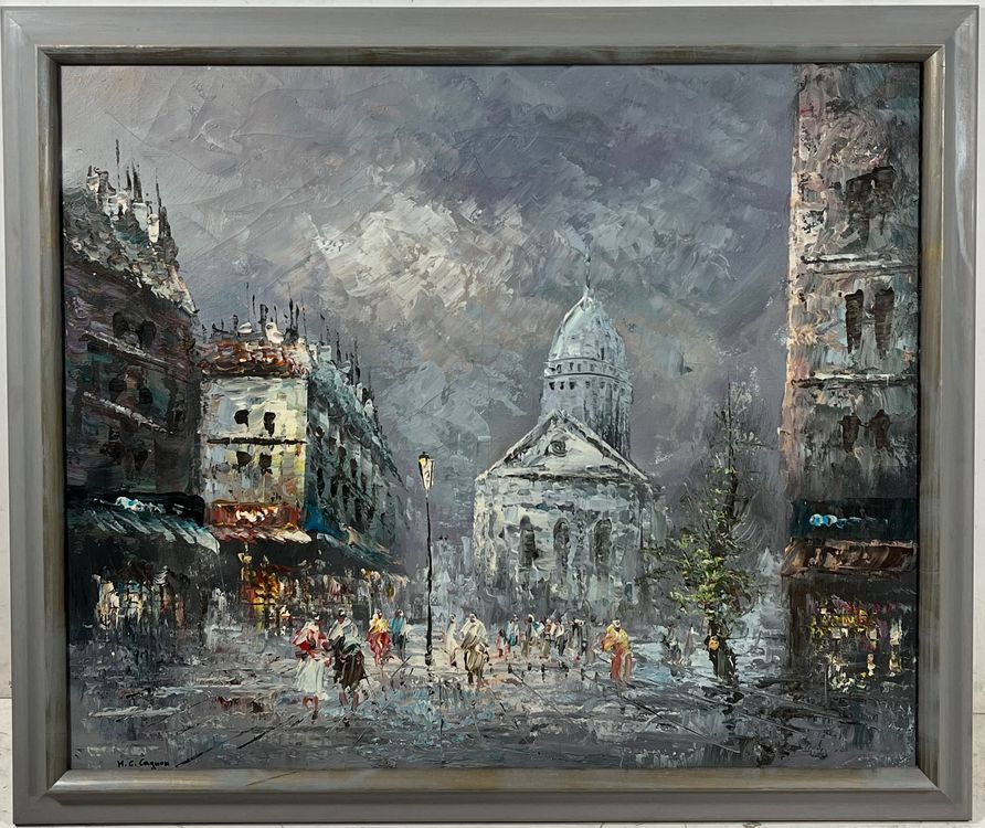 M.C. Cagnon - Stadt Szene Gemälde | Kaufen auf Ricardo