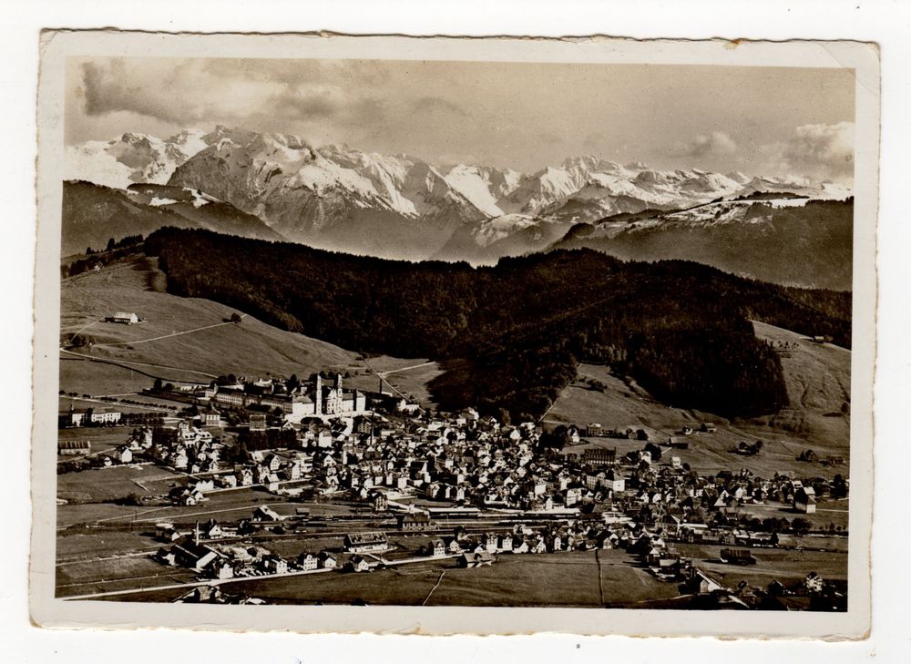 Foto von Einsiedeln, Flugaufnahme, Aktivdienst (Gebraucht) in Frasnacht für CHF 1 – mit ...