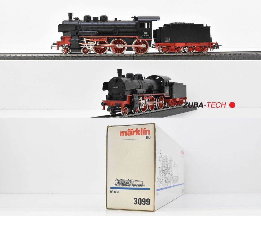 Märklin 3099 Dampflok BR 038 DB H0 WS Analog mit OVP | Kaufen auf Ricardo