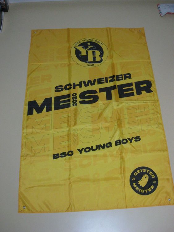 Fussball YB Youngs Boys / Meister Flagge Jg 2020 150x100cm | Kaufen auf ...