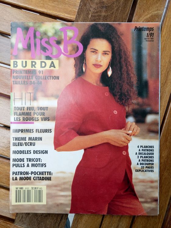 Burda Miss B, rouge, fleurs modeles design, tricot (36) | Kaufen auf ...