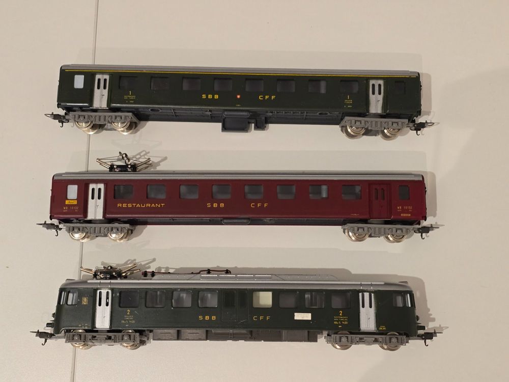 3x SBB CFF Modellzüge (Defekt) in Inkwil für CHF 6 – mit Lieferung auf ...