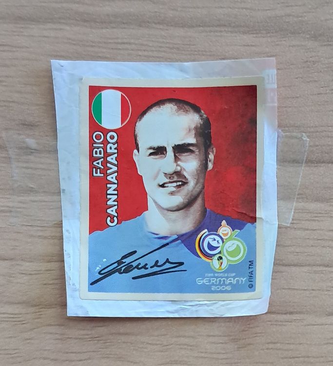 Fabio Cannavaro Sticker - WM 2018 - Coca Cola Sticker (Gebraucht) in ...