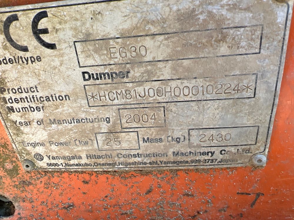 Hitachi EG30 Raupendumper (Defekt) in Saland für CHF 5122 – nur ...