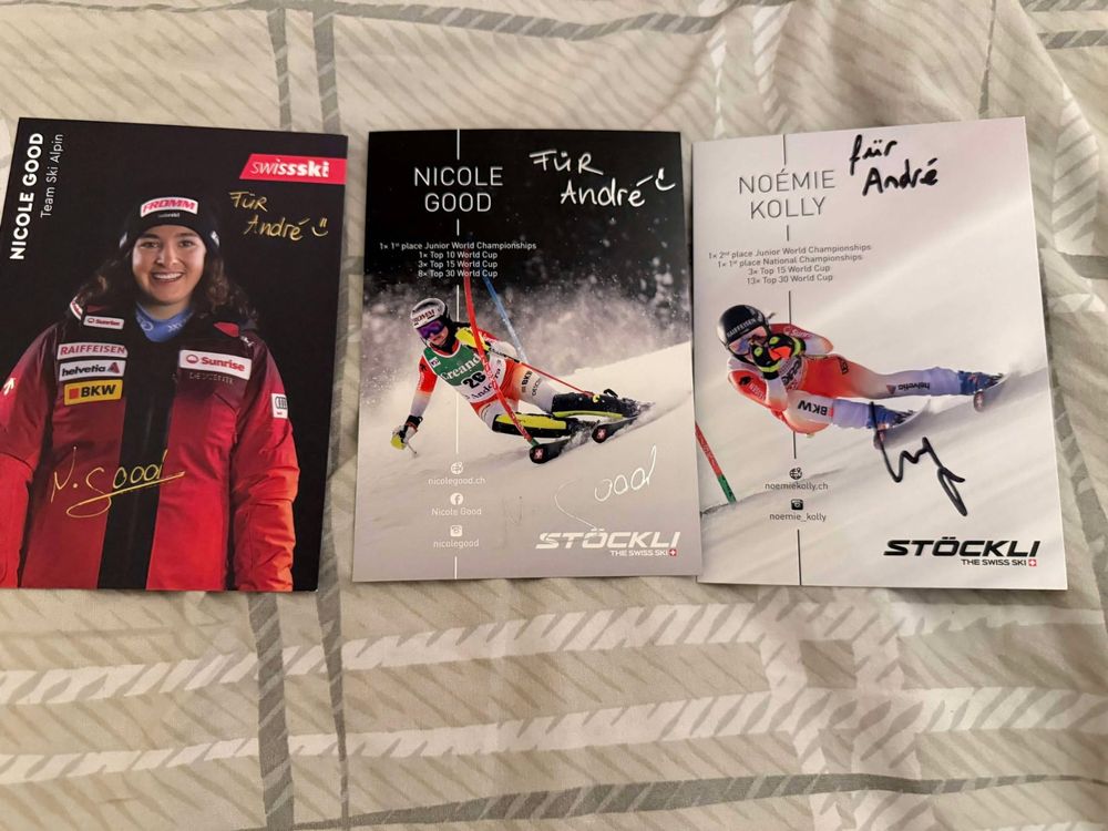 Autogrammkarten Ski Alpin Nicole Good & Noémie Kolly (Gebraucht) in ...