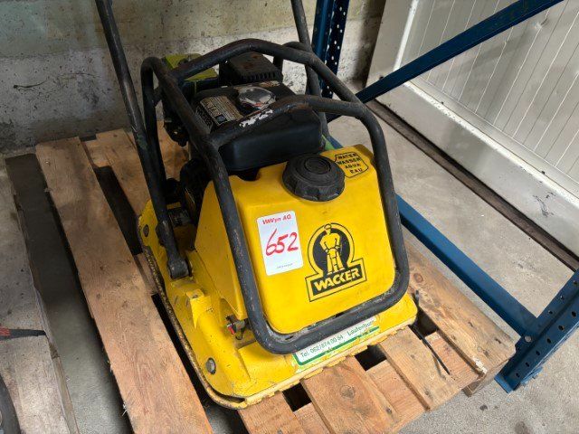 Wacker Vibroplatte (Lot 652) Standort 4714 Aedermannsdorf (Gebraucht ...