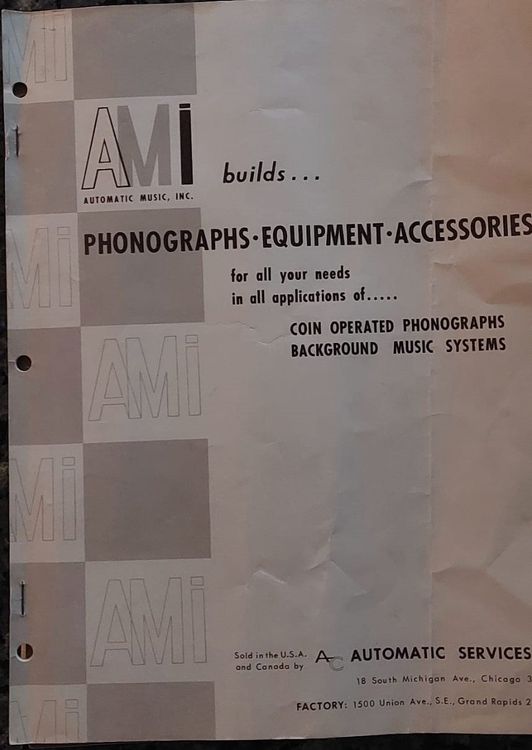 AMI WALLBOX JUKEBOX MODELL WQ-120 mit AMI Jukebox 900-990 Re (Gebraucht ...