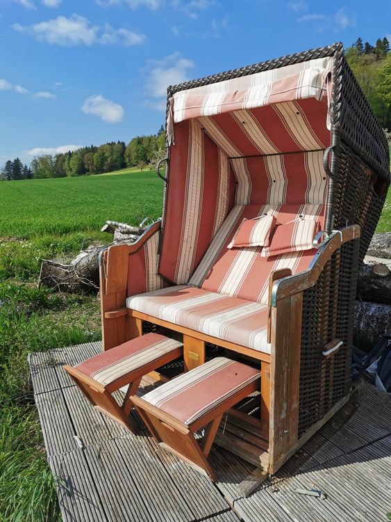 Strandkorb mit viel Charme, ideal für de Garten! (Gebraucht) in Steffisburg für CHF 90 – nur ...