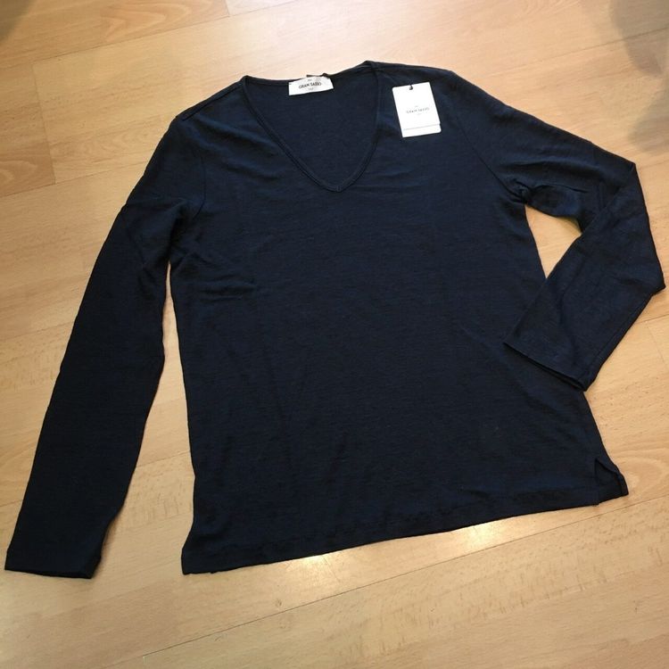 Gran Sasso feiner LA Strick V Pullover Leinen marine Gr 42 (Neu und originalverpackt) in Zürich ...