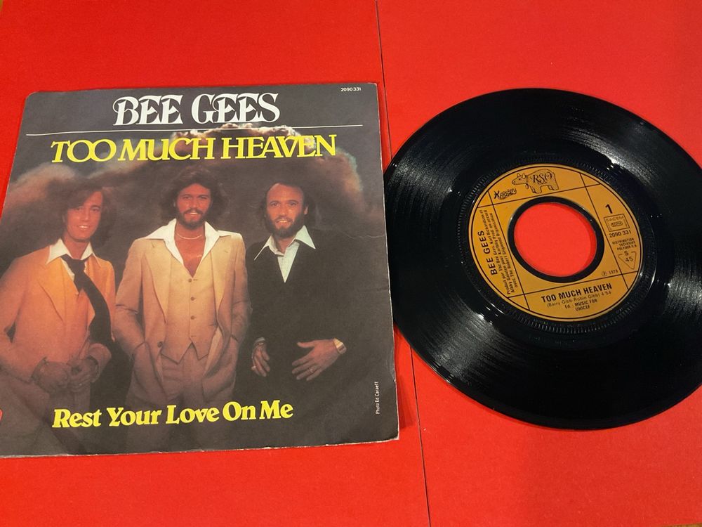 Bee Gees - Too Much Heaven - Single Schallplatte Top! (Gebraucht) in ...