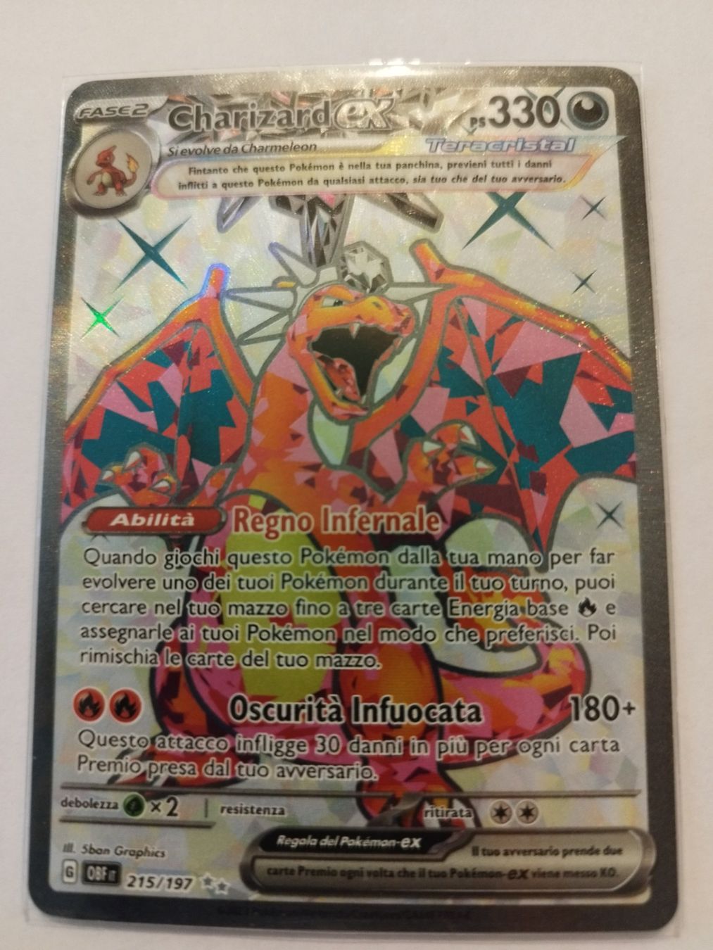 Pokemon Card Charizard ex Teracristal 215/197 (Italian) (Gebraucht) in ...
