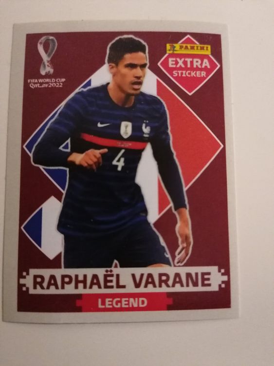 Panini WM 2022 Extra-Sticker RAPHAEL VARANE Base | Kaufen auf Ricardo