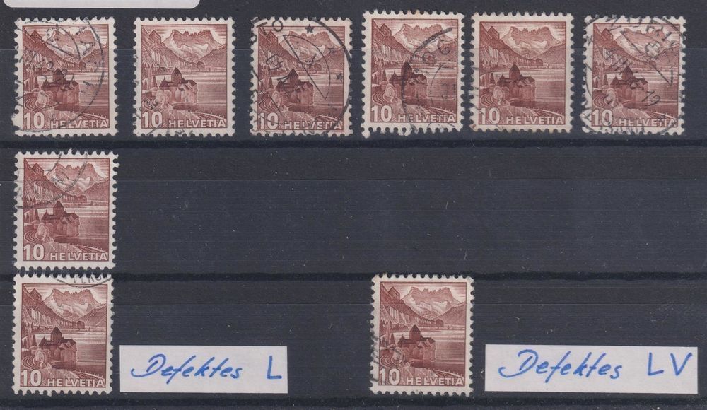 1939 Nr. 242y div. Abarten / Blindzahn ! (Gebraucht) in Sarmenstorf für CHF 3 – mit Lieferung ...