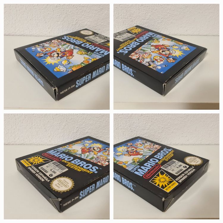SUPER MARIO BROS. -Blauer Schriftzug -CIB/Pal B Nintendo NES (Gebraucht ...