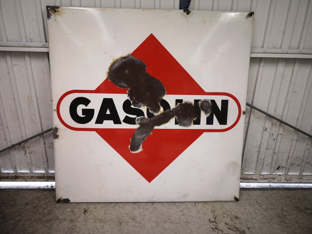 Original Gasolin Emailschild!!! | Kaufen auf Ricardo