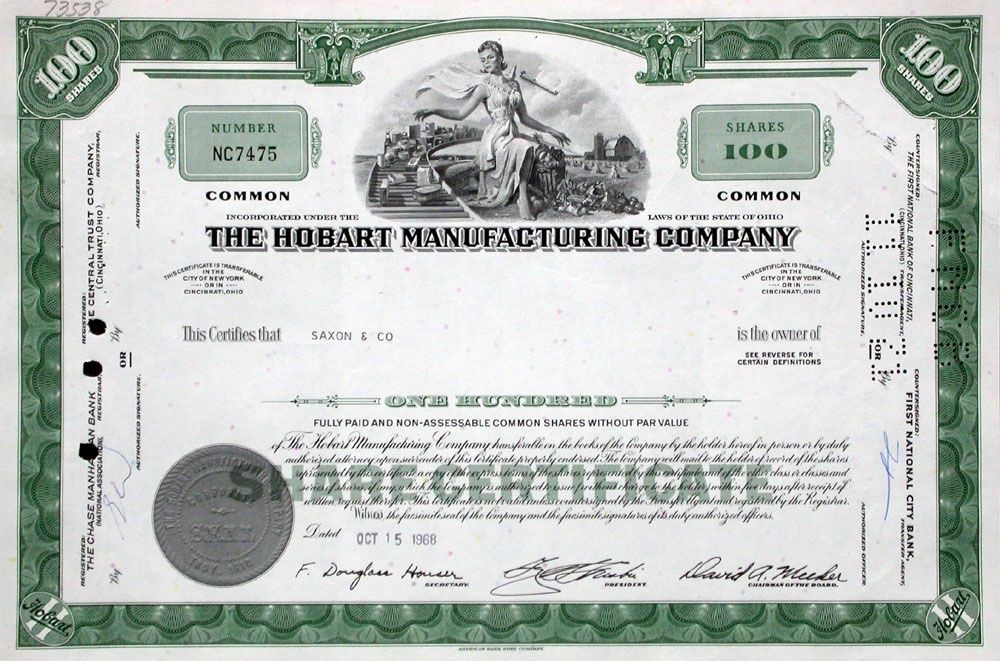 Hobart Manufacturing Company - 1968 (Gebraucht) in Solothurn für CHF 1 – mit Lieferung auf ...