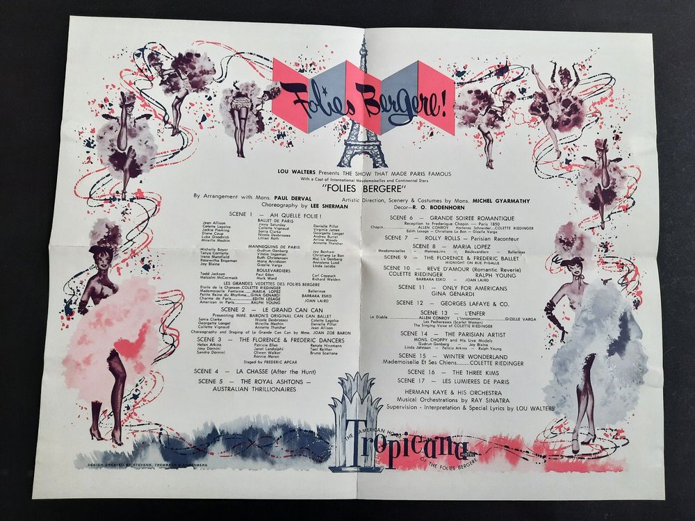 Original Folies Bergere Las Vegas Programm 60er Pin Up | Kaufen auf Ricardo