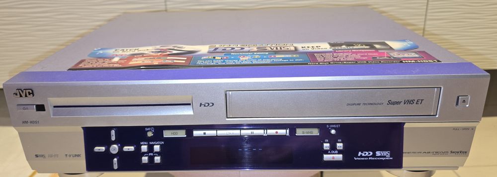 Magnétoscope JVC HDD/S-VHS, HM-HDS1, avec tout les câbles. (D'occasion ...