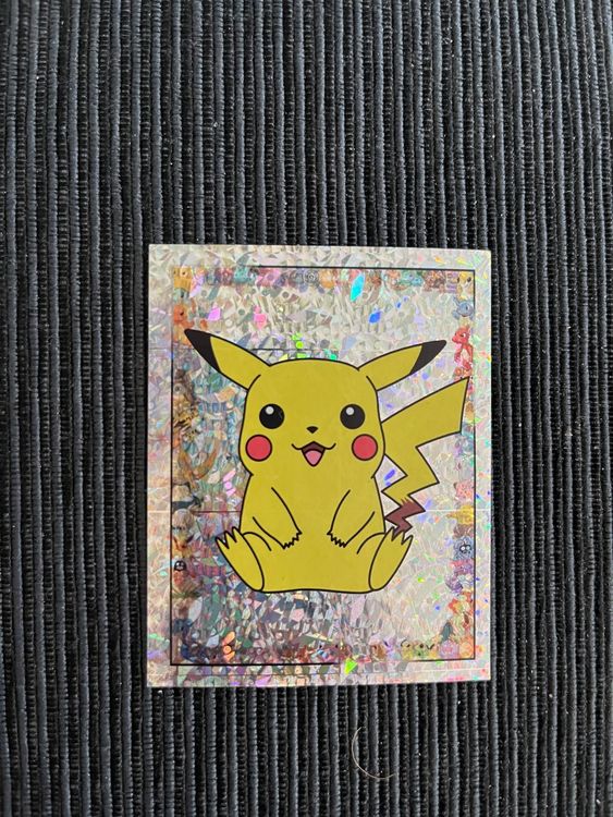 Pokemon Pikachu Holo Prism Merlin Topps Sticker Neuwertig | Kaufen auf ...