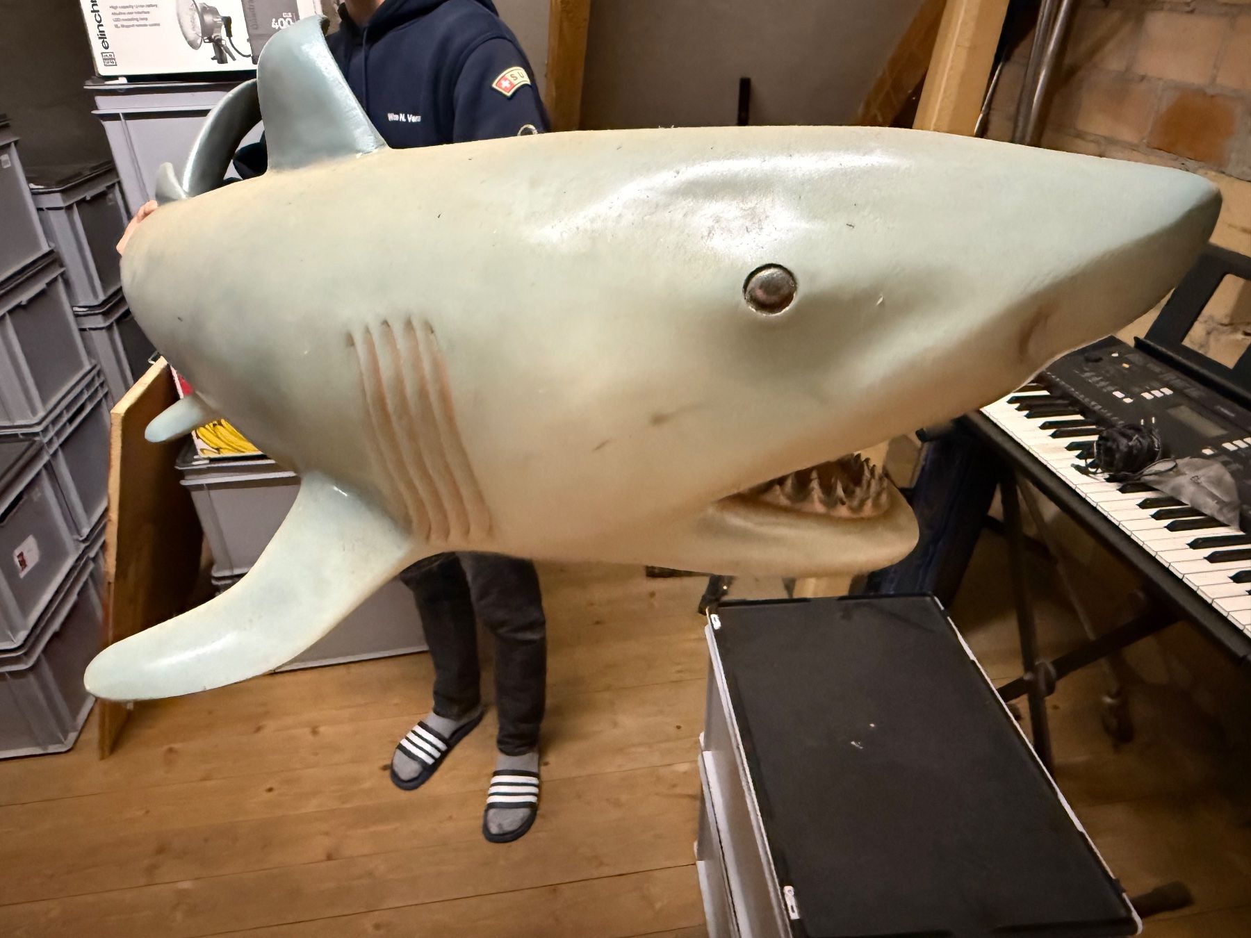Requin décoratif réaliste – 140 cm (plastique rigide) (D'occasion) à ...