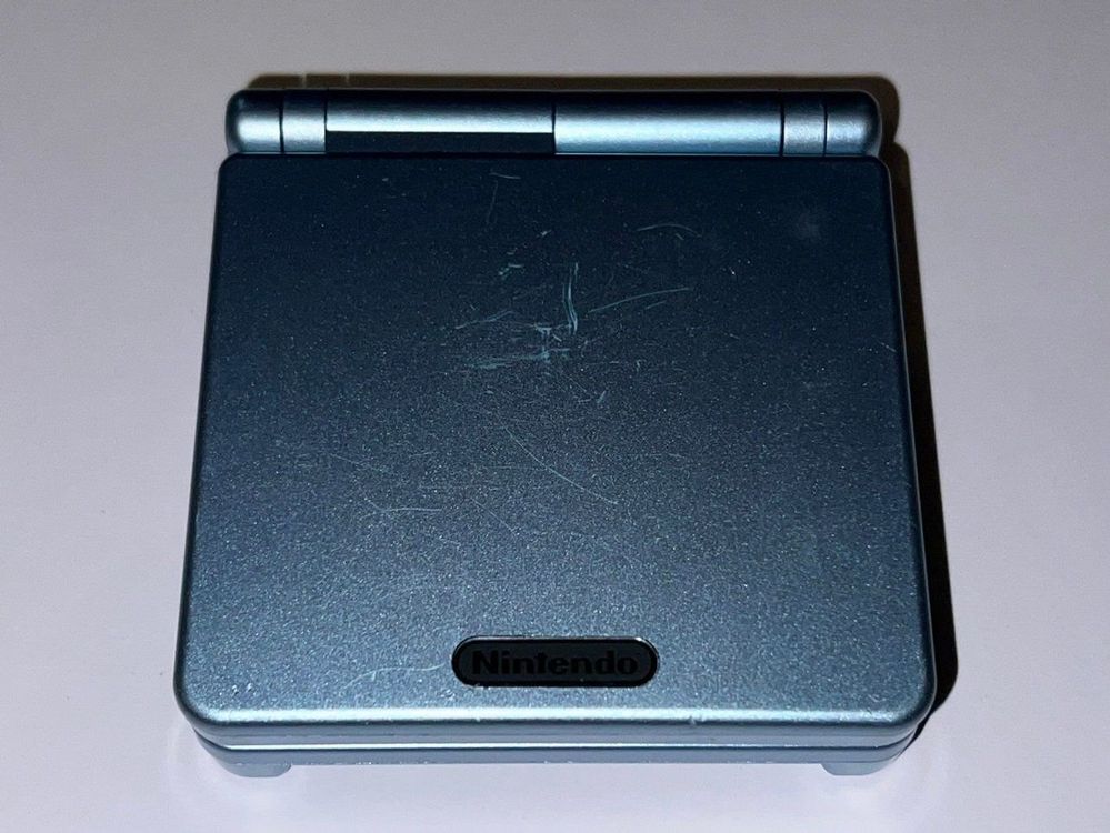 Nintendo Game Boy Advance SP (GBA SP) Konsole Arctic Blue (Gebraucht ...