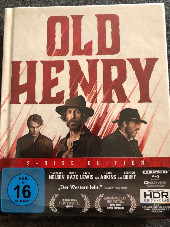 Old Henry 4K UHD Blu-Ray + Blu-Ray Mediabook Fabrikneu (Neu und ...